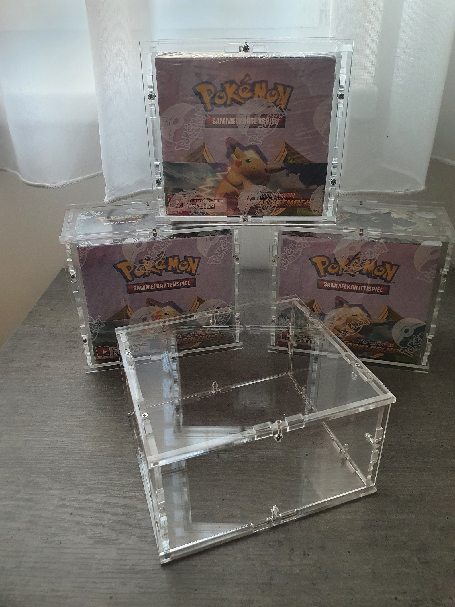 Acryl Case für Pokemon Display Schutzbox Case Protector Perfekter ...