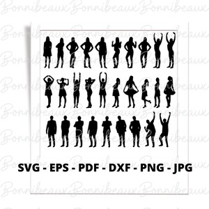 Human Body SVG, EPS, Pdf,png,dxf,jpg, Couple Poses Svg, Instant ...