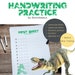 Printable Handwriting Practice, Dinosaur Clipart, Bundle to Improve ...