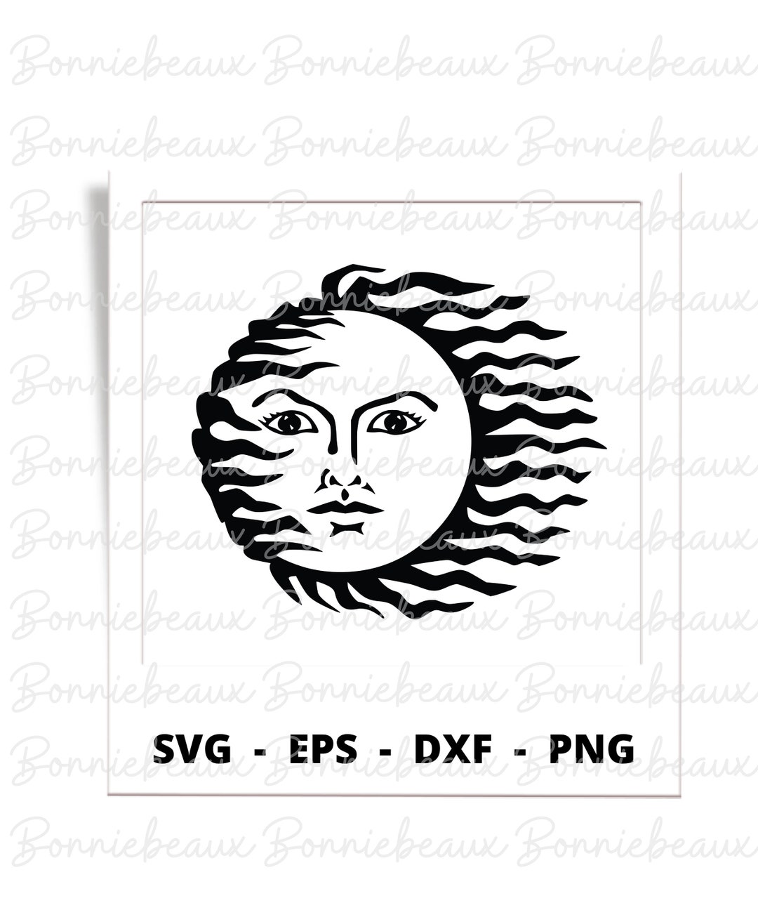 Sun SVG, PNG, Dxf, EPS, Instant Download, Digital Download, Sun Clipart ...