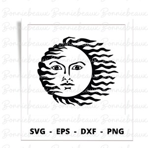 Sun SVG, PNG, Dxf, EPS, Instant Download, Digital Download, Sun Clipart ...