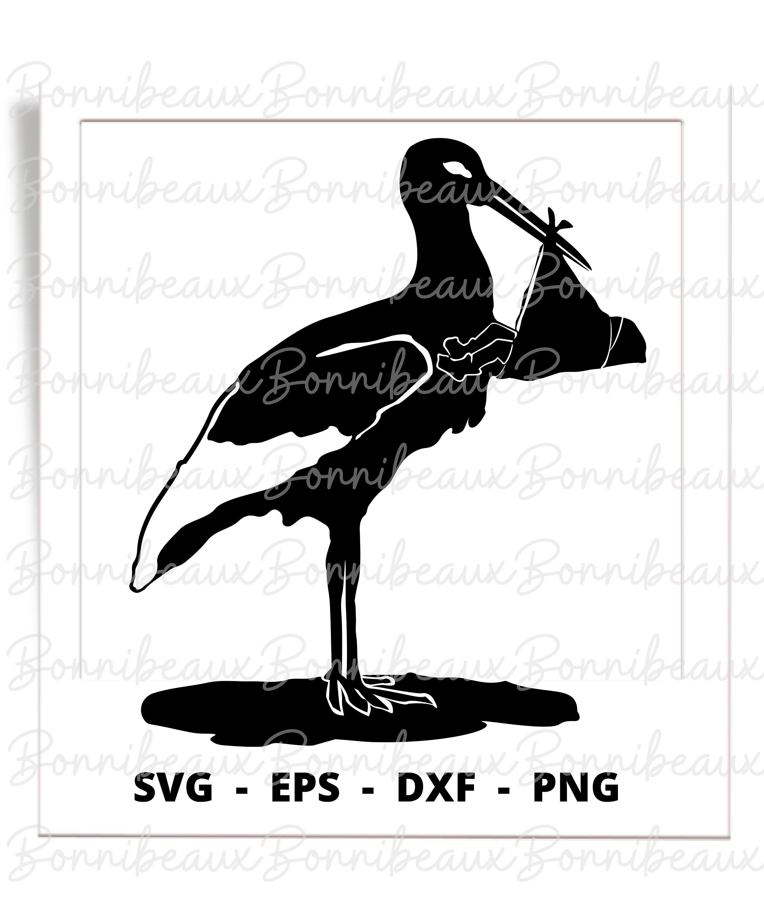 Stork Yard Sign, SVG, PNG, Dxf, EPS, Instant Download, Digital Download ...