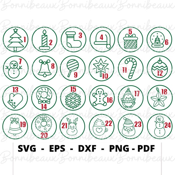 Advent Numbers - Etsy