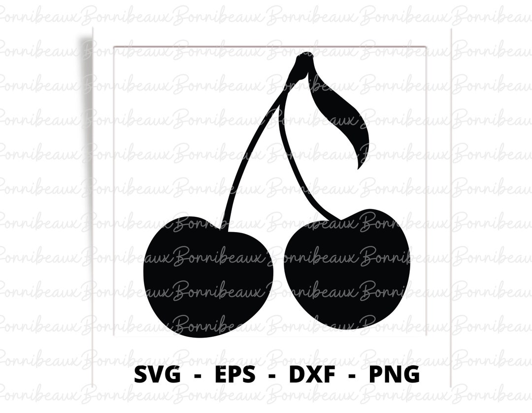 Cherries, SVG, PNG, Dxf, EPS, Instant Download Digital Download Clipart ...
