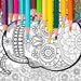 Coloring Book, Instant Download, Clipart, SVG, 50 Digital Coloring ...