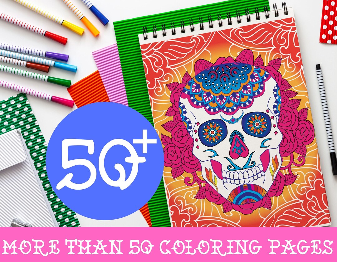 Coloring Book, Instant Download, Clipart, SVG, 50 Digital Coloring ...