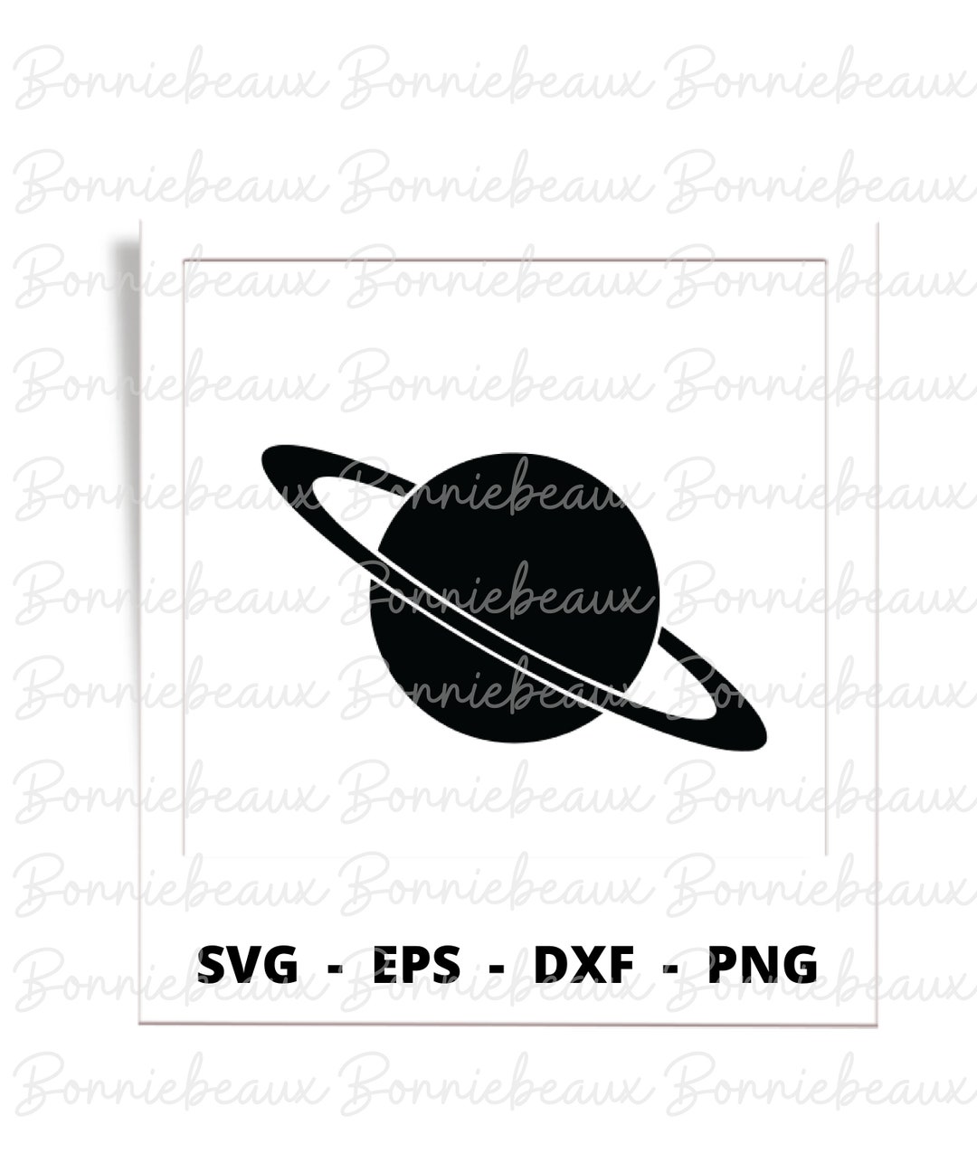 Saturn SVG, PNG, Dxf, EPS, Instant Download, Digital Download, Clipart ...