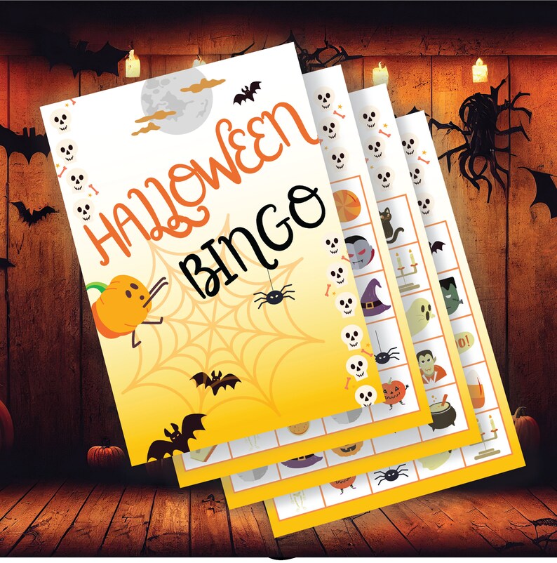 Spooky Halloween Bingo Game: Printable Family Fun (digital Download) - Etsy