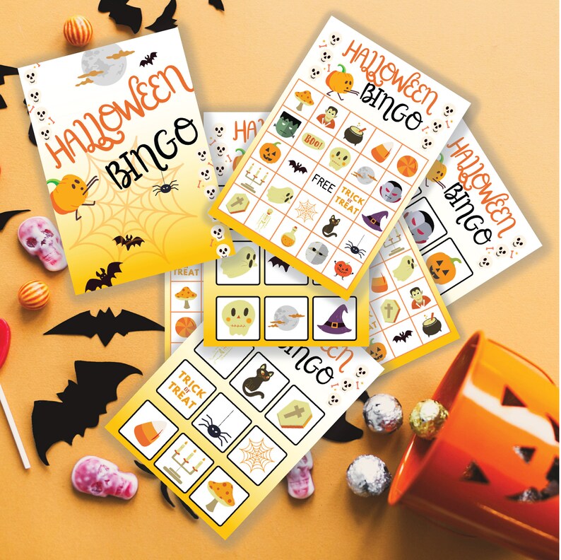 Spooky Halloween Bingo Game: Printable Family Fun (digital Download) - Etsy