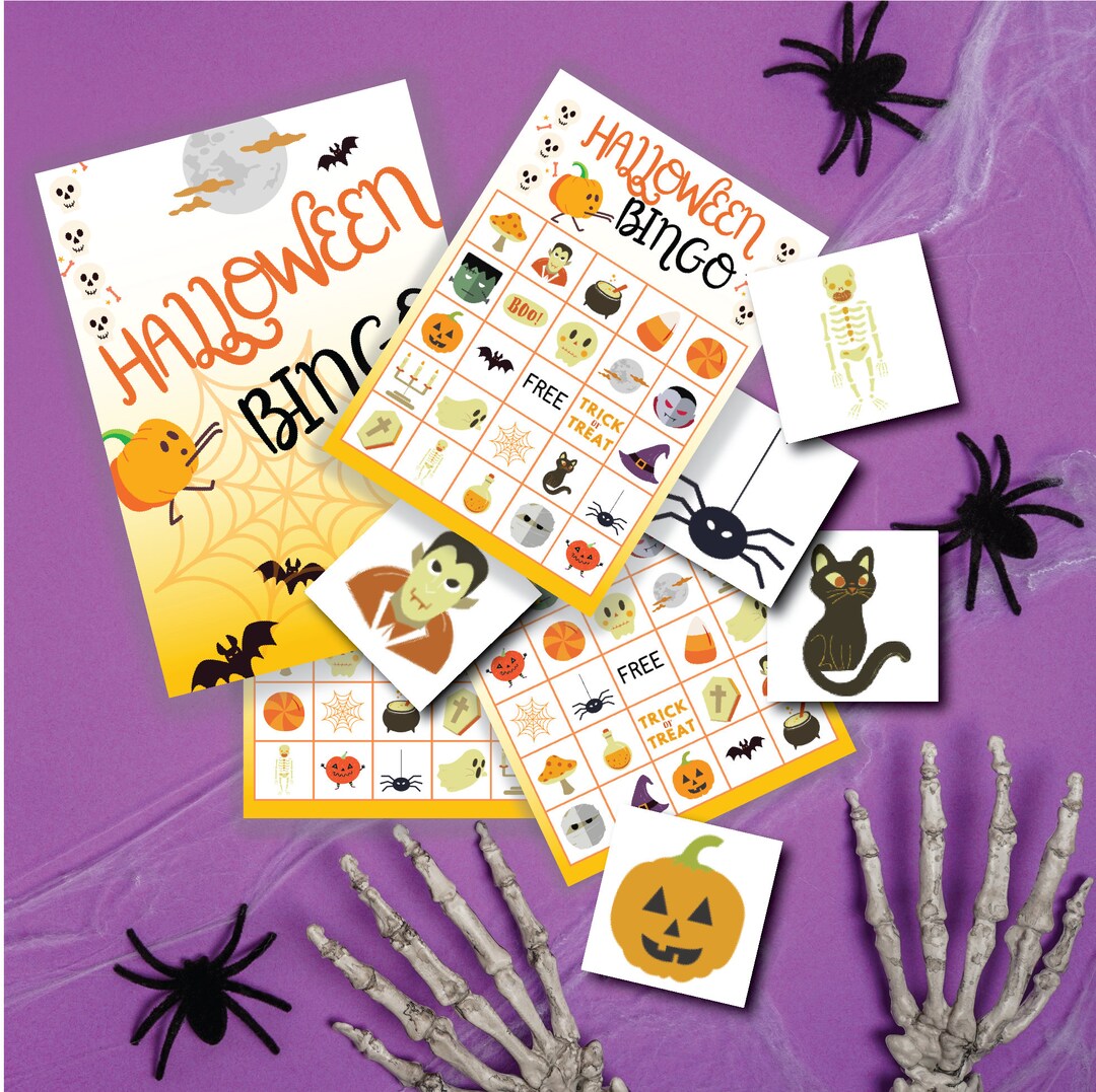 Spooky Halloween Bingo Game: Printable Family Fun (digital Download) - Etsy