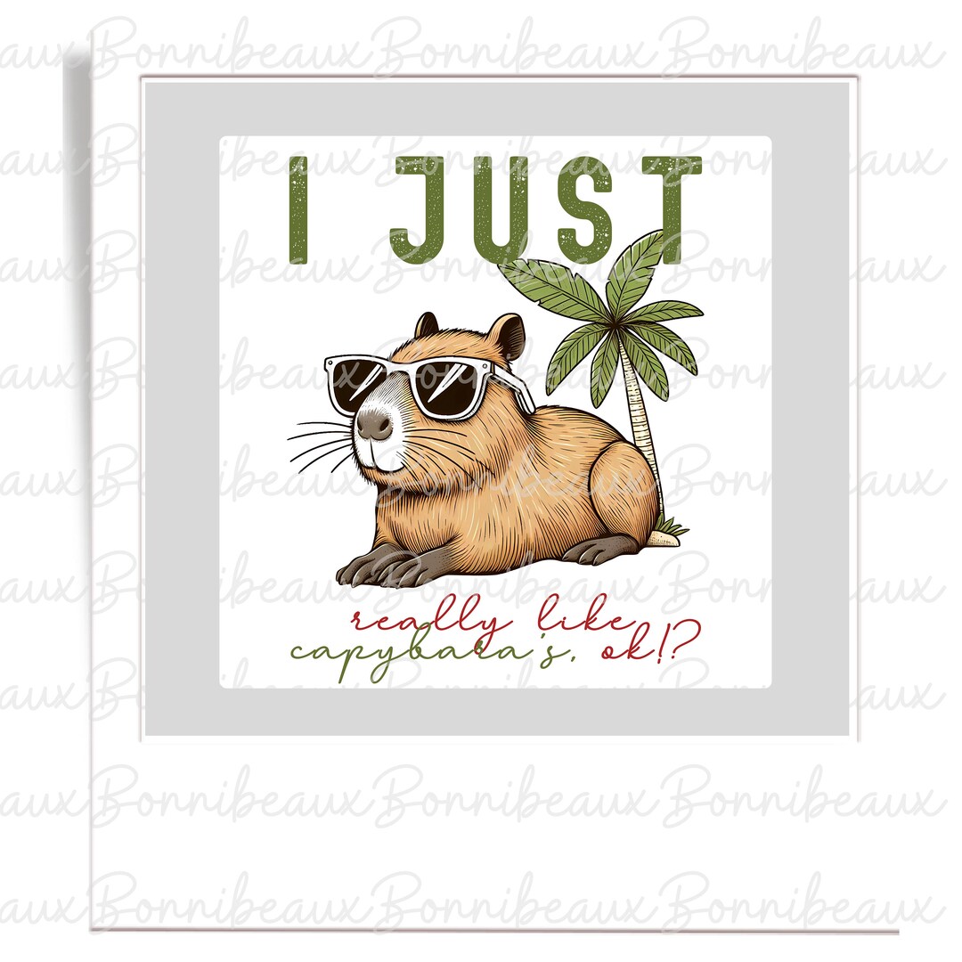 Capybara Vinyl Sticker, Bumper Sticker,matte Waterproof Sticker ...