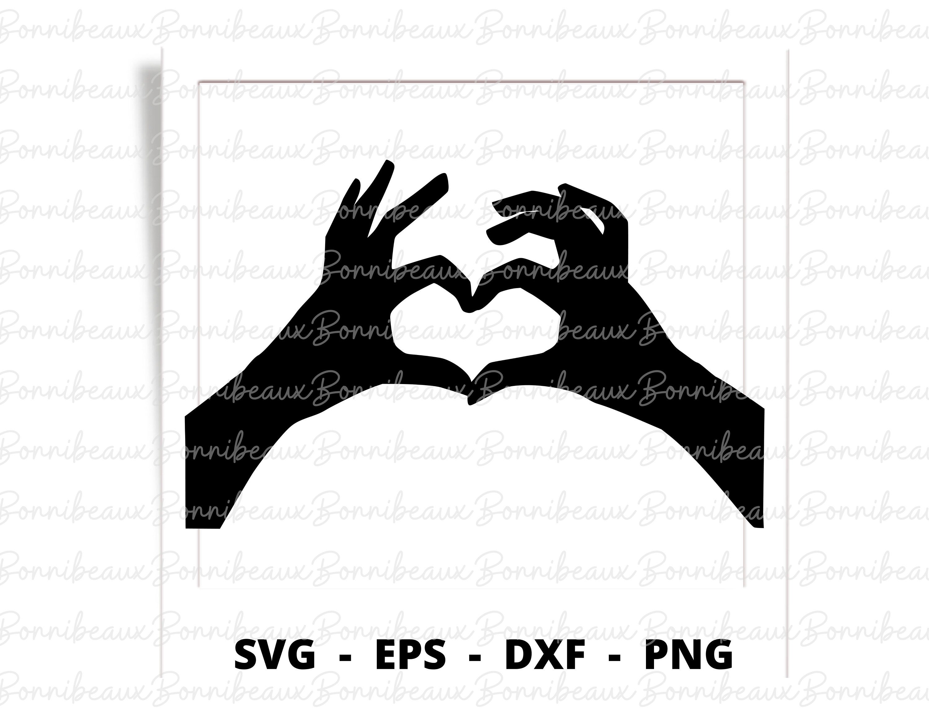 Hands, Love Sign, Victory, SVG, PNG Dxf, EPS, Instant Download, Digital ...