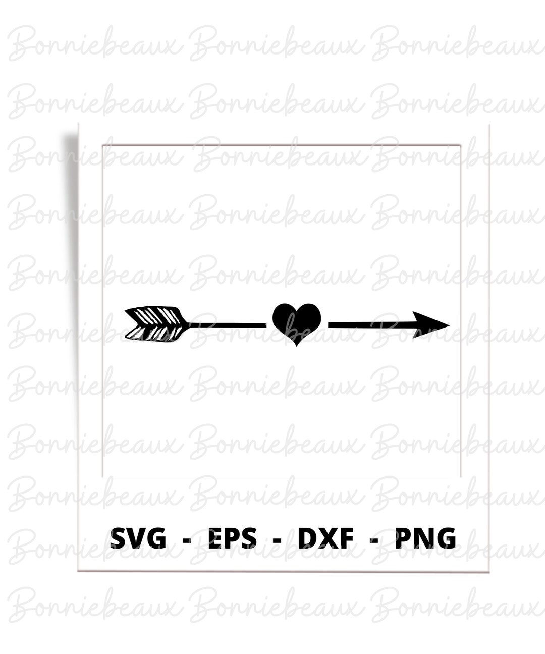 Arrow With Heart SVG, PNG, Dxf, EPS, Instant Download, Digital Download ...