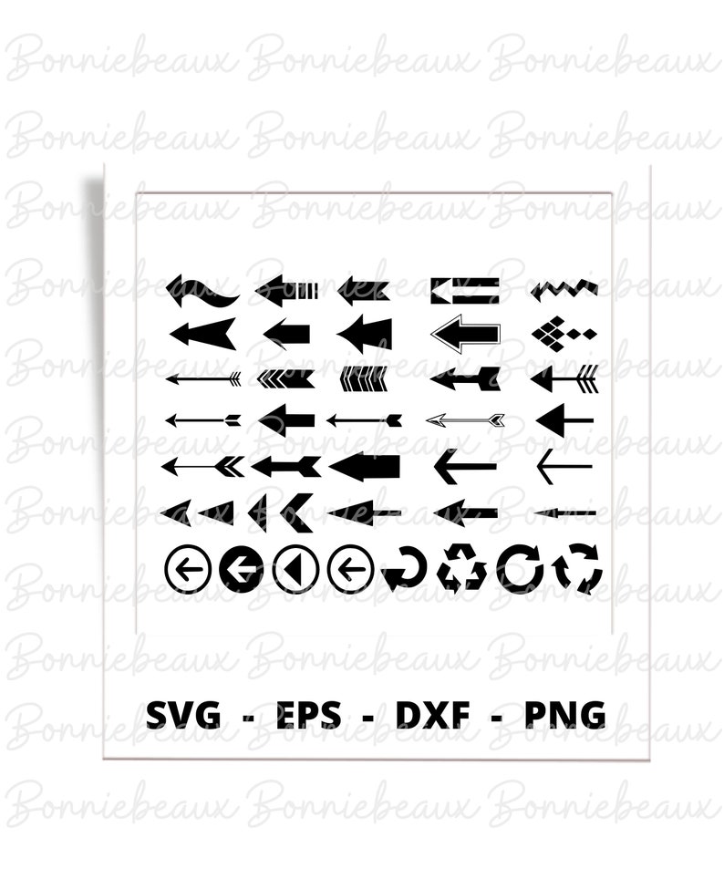 Bundle of Arrows SVG, PNG, Dxf, EPS, Instant Download, Digital Download ...