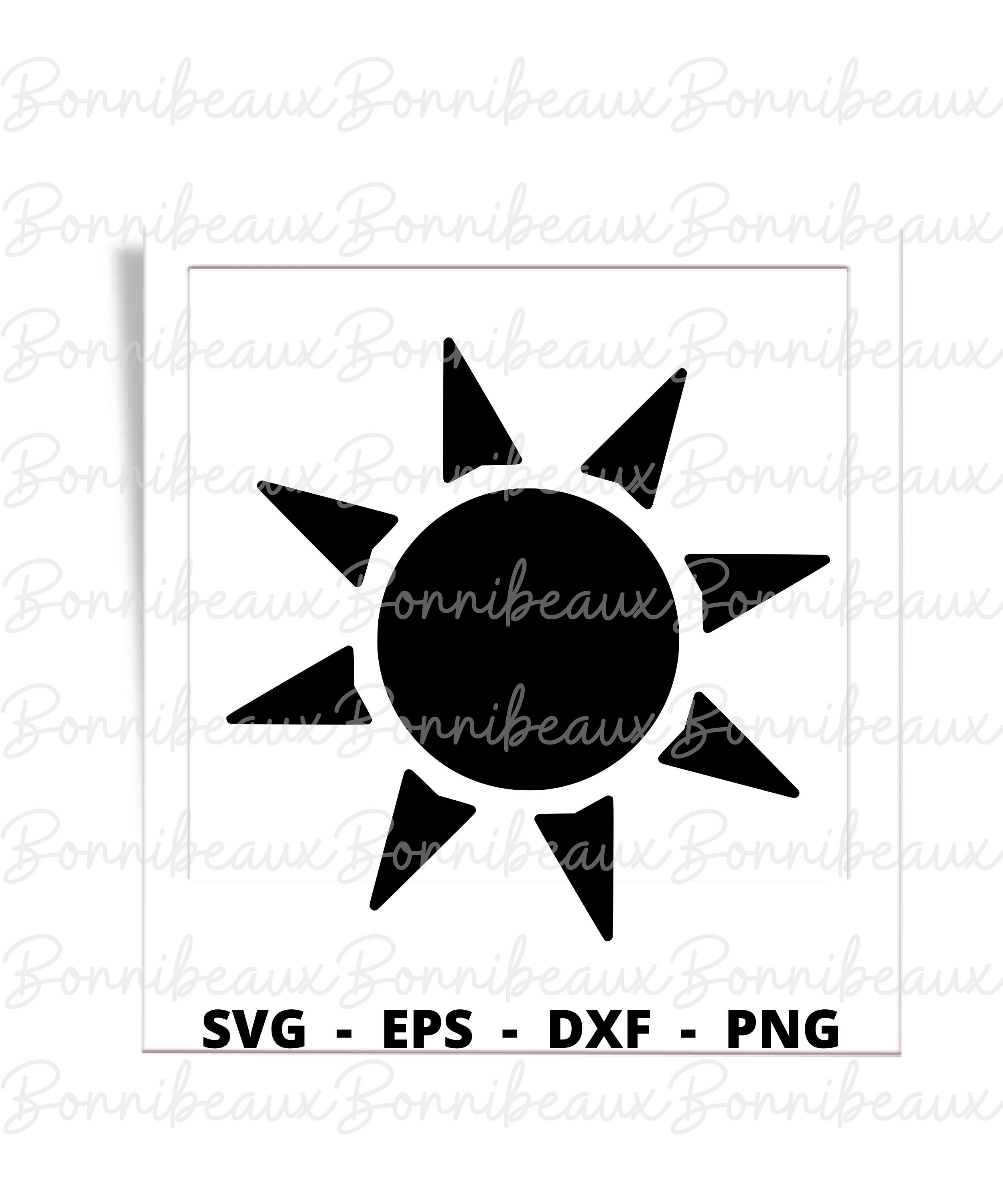 Sun, Sun Rays, SVG, PNG, Dxf, EPS, Instant Download, Digital Download ...