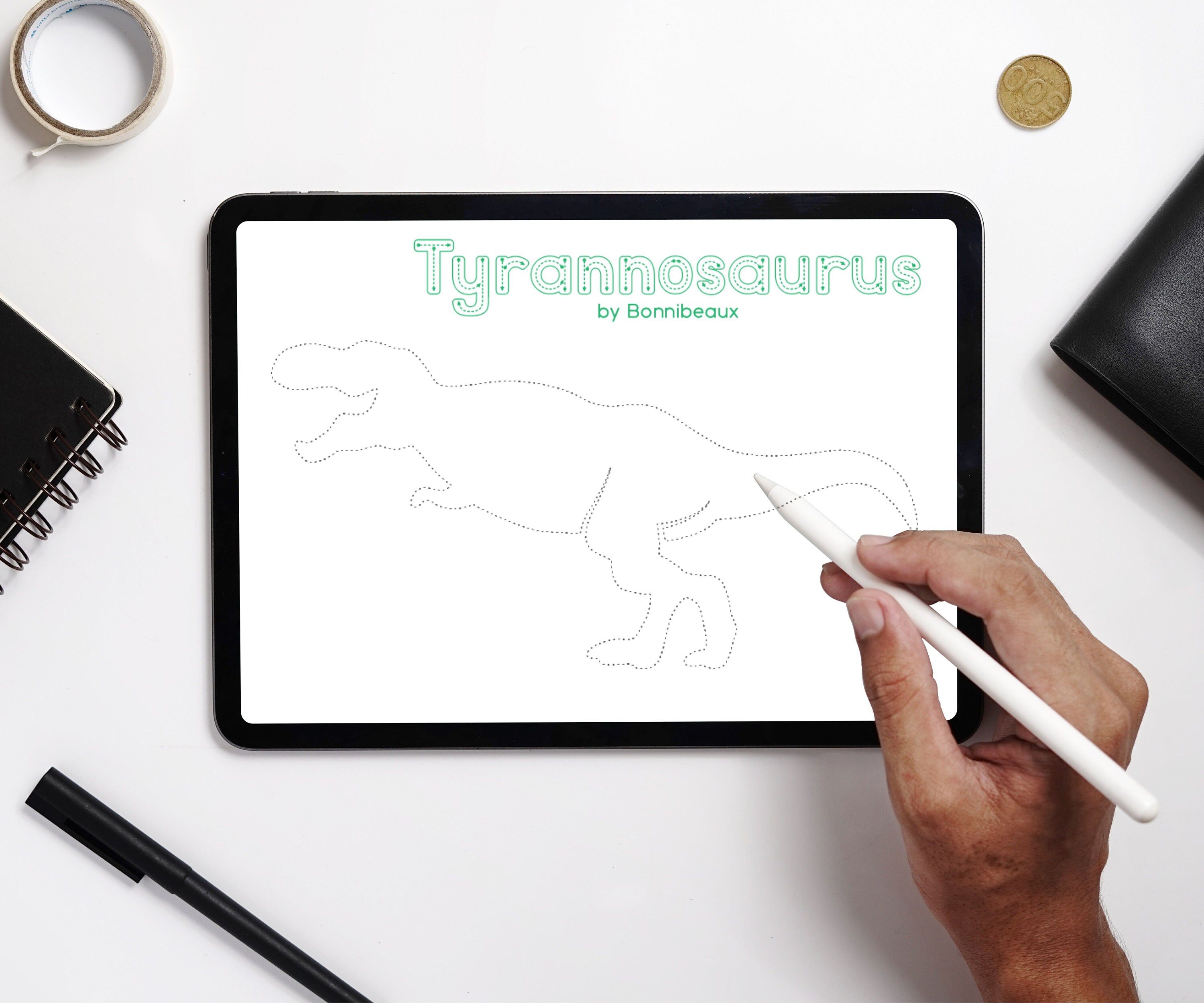 Printable Handwriting Practice, Dinosaur Clipart, Bundle to Improve ...