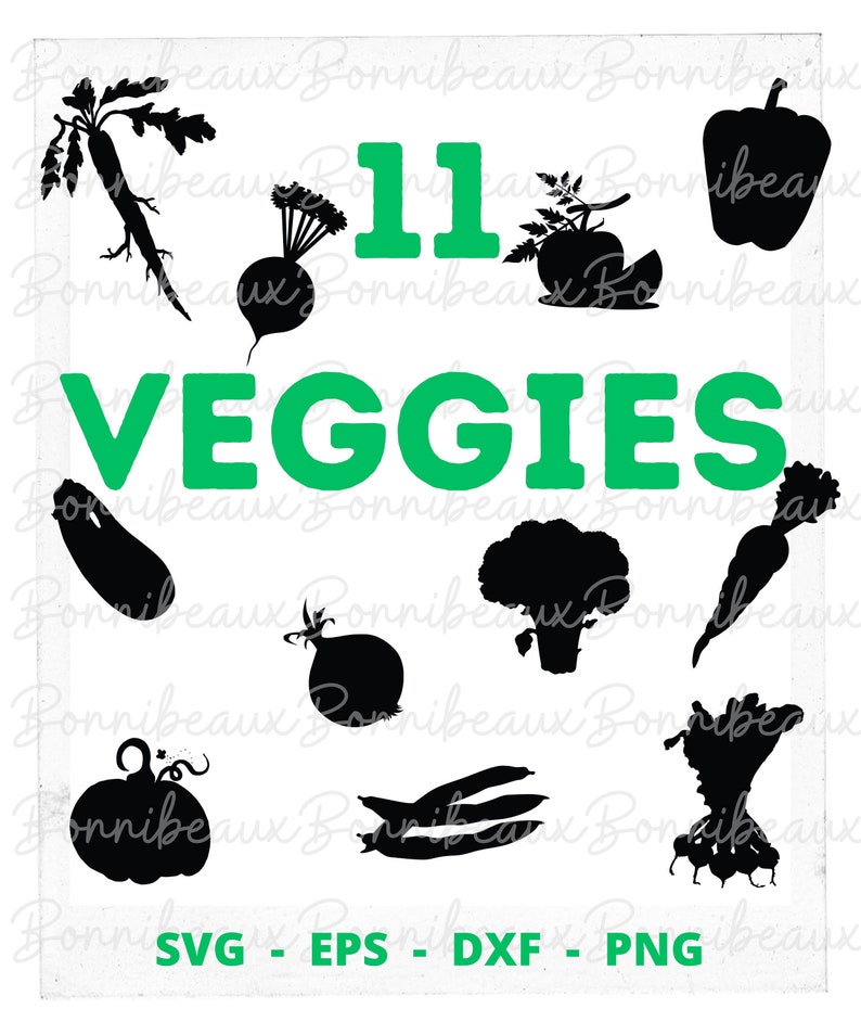 Bundle Vegetables, SVG, PNG, Dxf, EPS, Instant Download, Digital ...