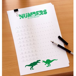 Printable Handwriting Practice, Dinosaur Clipart, Bundle to Improve ...