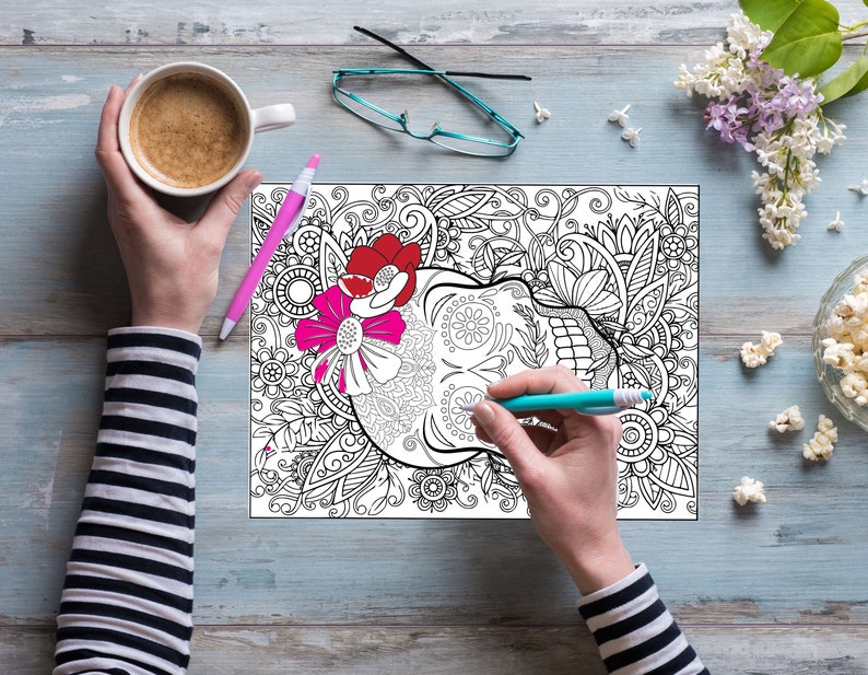 Coloring Book, Instant Download, Clipart, SVG, 50 Digital Coloring ...