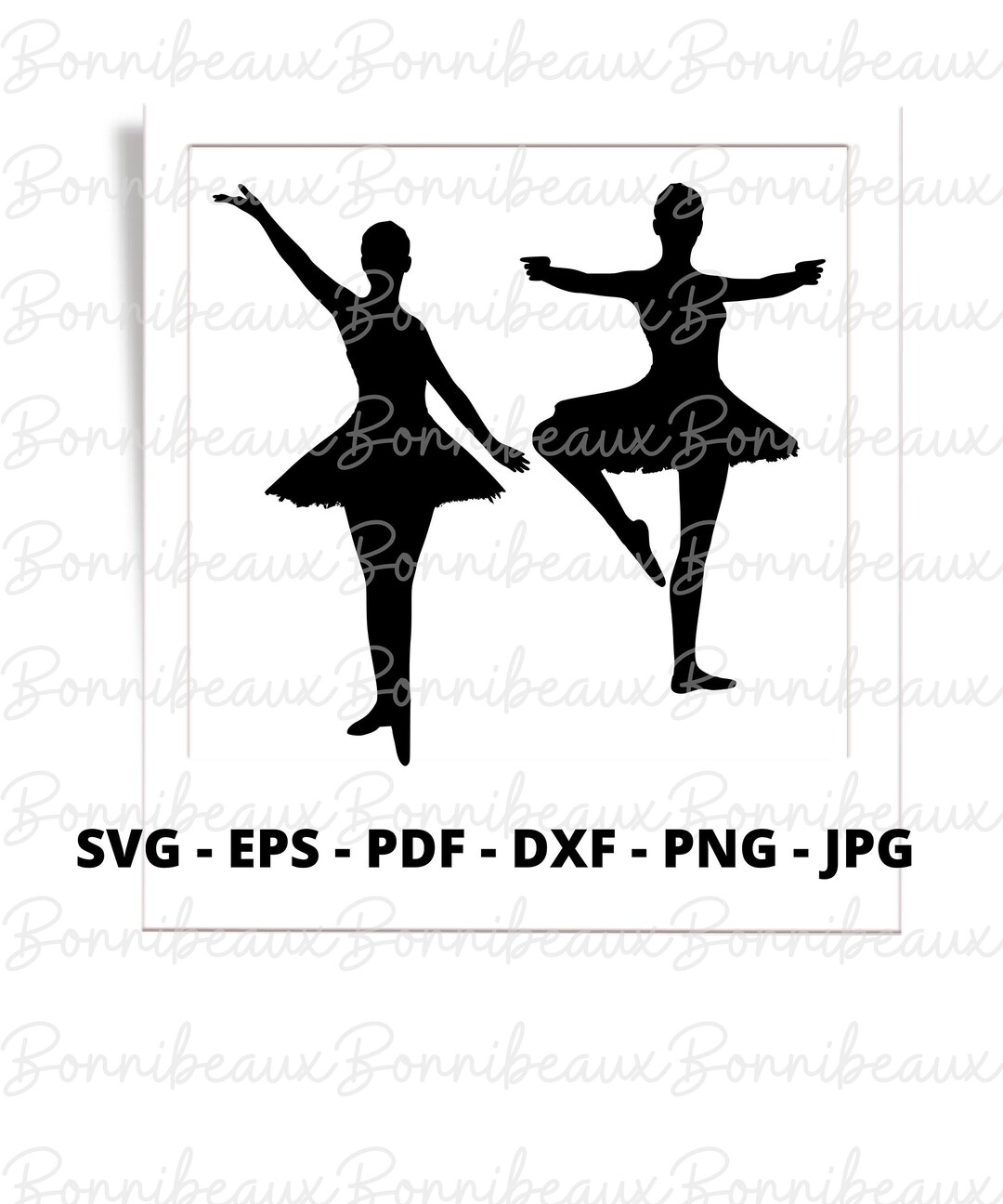 Ballet Dancers SVG, EPS, Pdf,png,dxf,jpg, Ballerina Svg, Instant ...