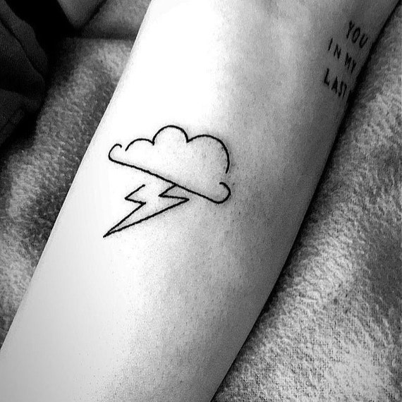 Storm Natural Temporary Tattoo 2-week Tattoo Semi - Etsy
