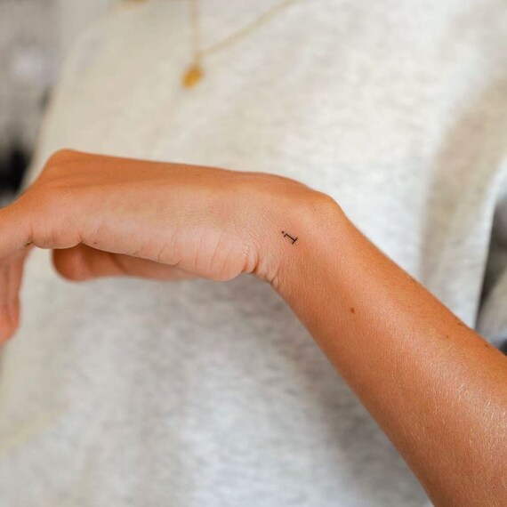 I Natural Temporary Tattoo 2-week Tattoo Semi Permanent - Etsy