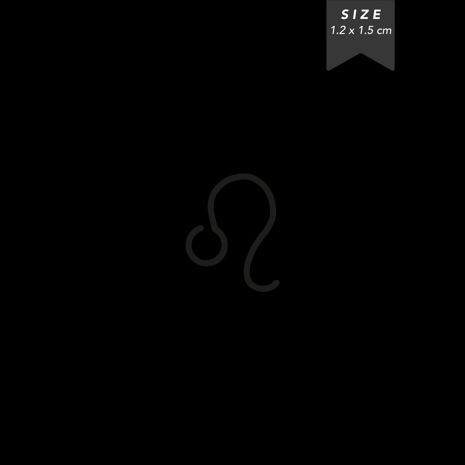 Zodiac Sign Leo - Natural Temporary Tattoo | 2-week Tattoo | Semi ...