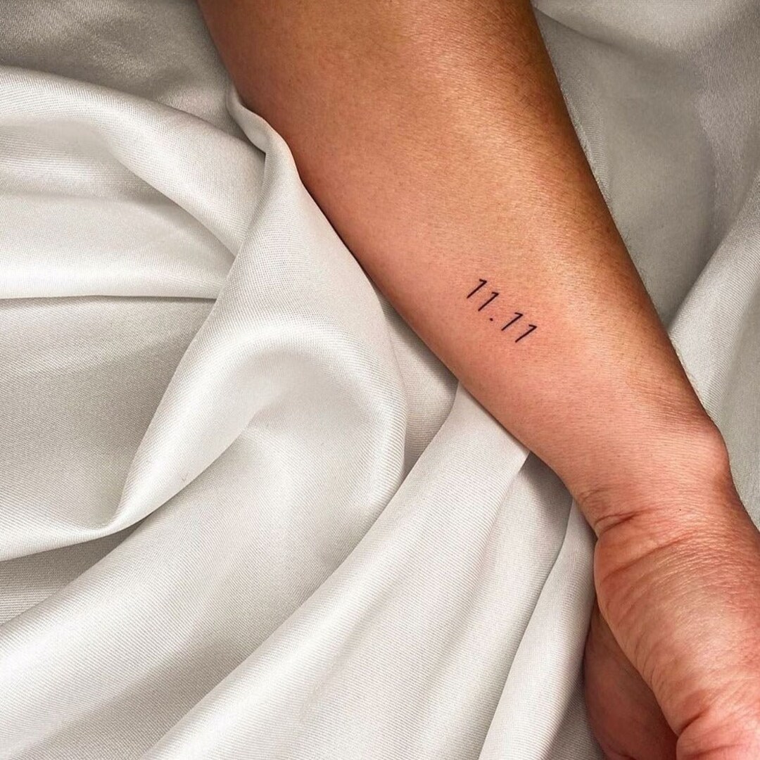 1111 Natural Temporary Tattoo 2 Week Tattoo Semi Permanent Tattoo - Etsy