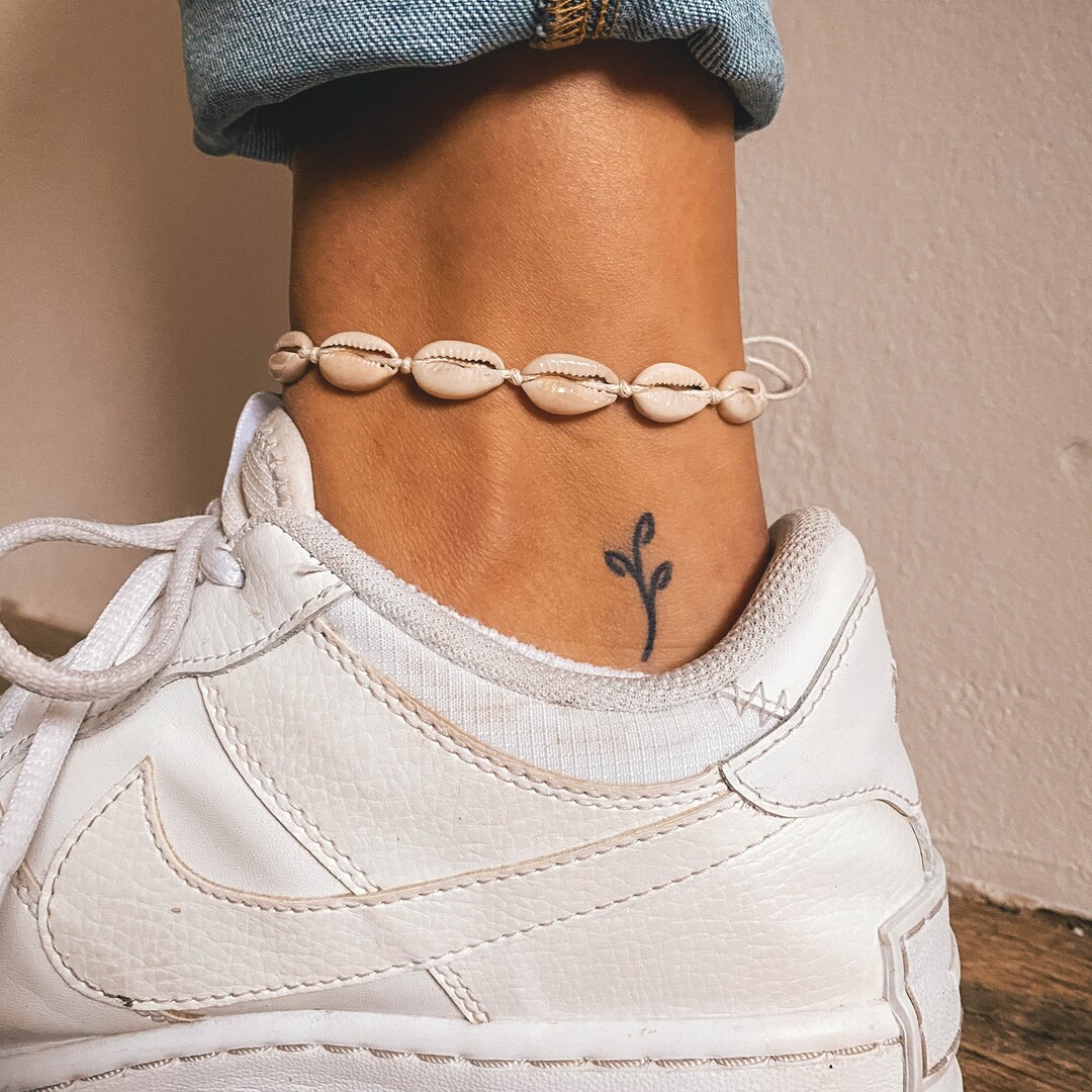 Tiny Flower Natural Temporary Tattoo 2-week Tattoo Semi-permanent ...