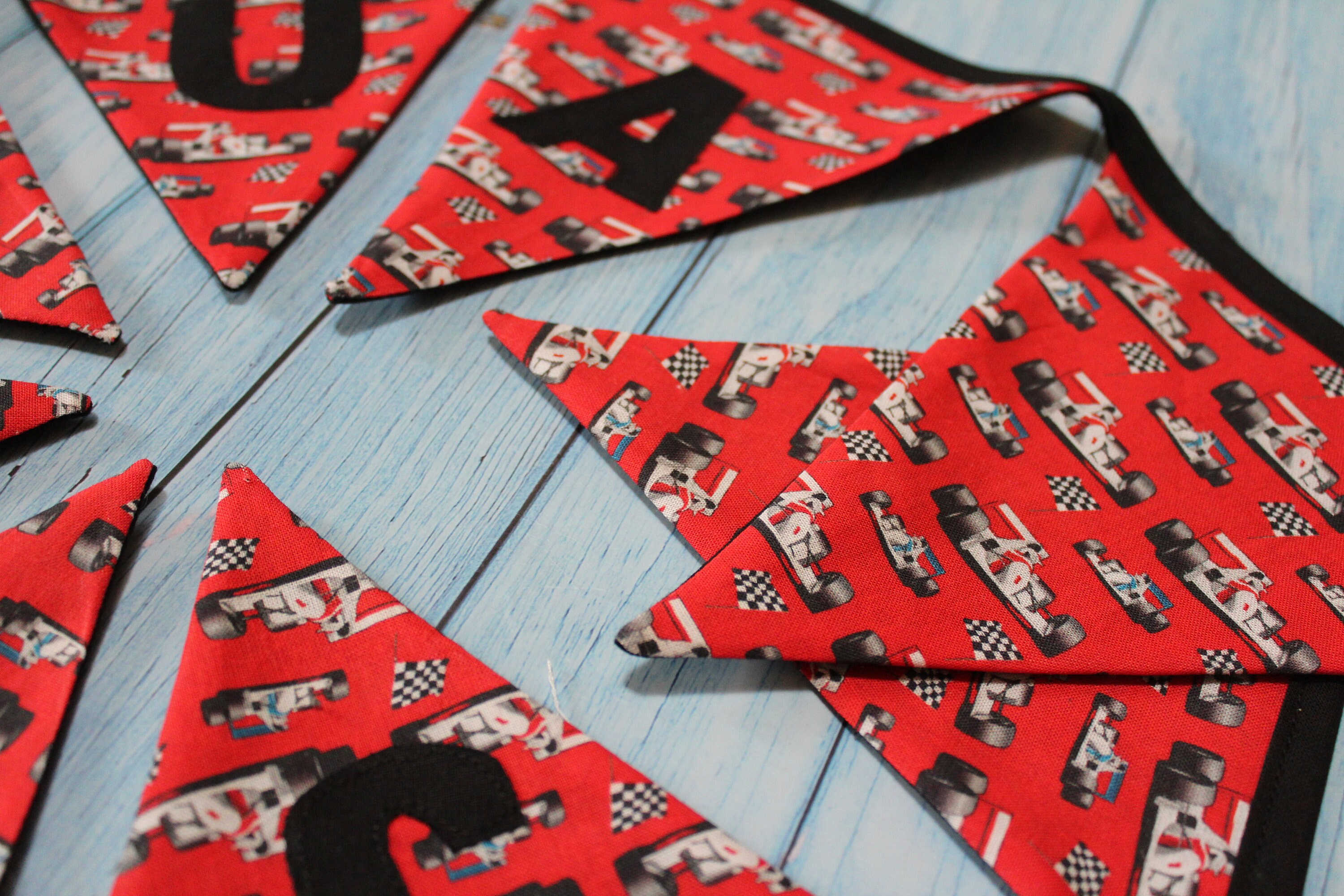 Banderines personalizados banderines de coches de carreras - Etsy México