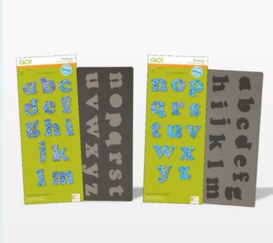 Accuquilt Die, GO! Carefree Alphabet Lowercase (2 Die Set) - Etsy