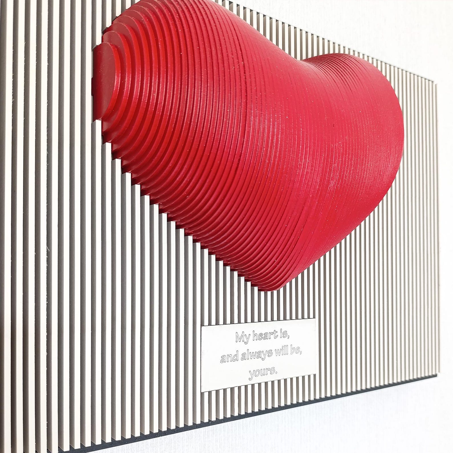 Layered Plywood Heart Wall Art: Modern Geometric Sculpture - Etsy
