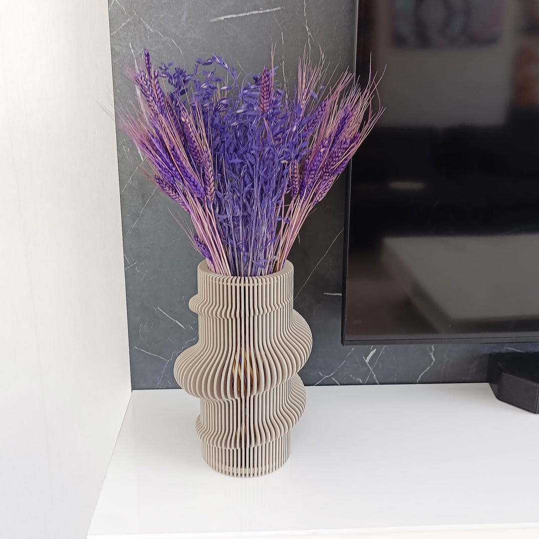 Parabolic Wood Vase: Modern Minimalist Sculpture, Eco-friendly Decor - Etsy