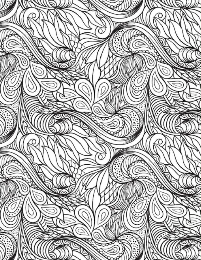 Adult Coloring Book of Patterns - Etsy