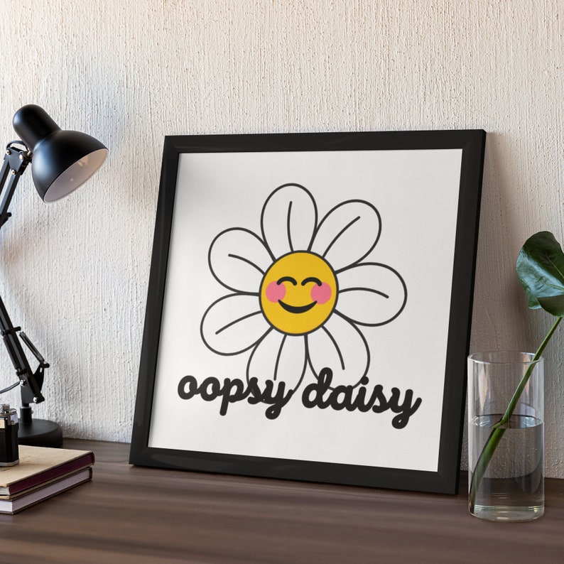 Oopsy Daisy - SVG & PNG, Daisy, Flower, Digital Download, Happy Smile ...