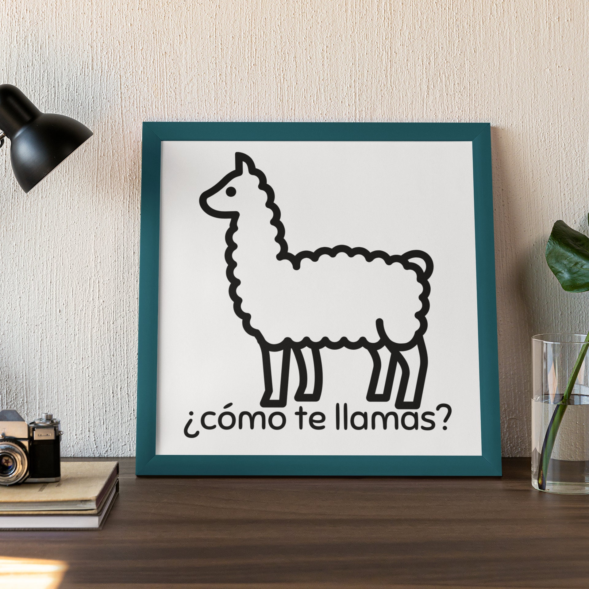 Cómo Te Llamas - SVG and PNG, What is Your Name, Spanish, Llamas ...