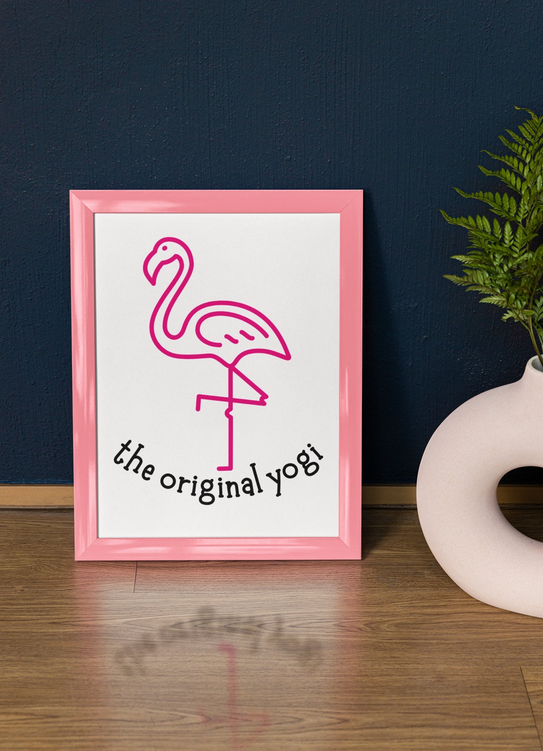 Original Yogi - SVG and PNG, Pink Flamingo, Neon Sign, Yoga Yogi ...