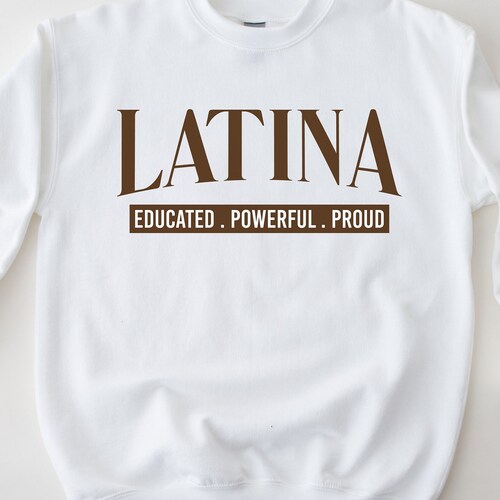 Empowered Latina Shirt Latina Shirts Spanish Wording Shirt - Etsy