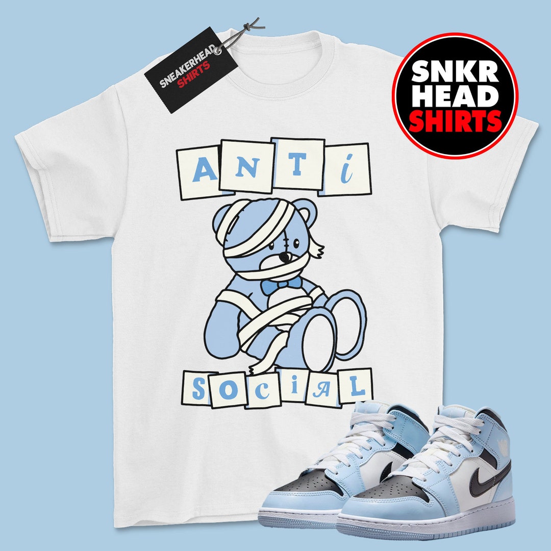 Anti, Shirt to Match 1 Mid GS Ice Blue 1s UNC Powder Blue 555112-401 ...
