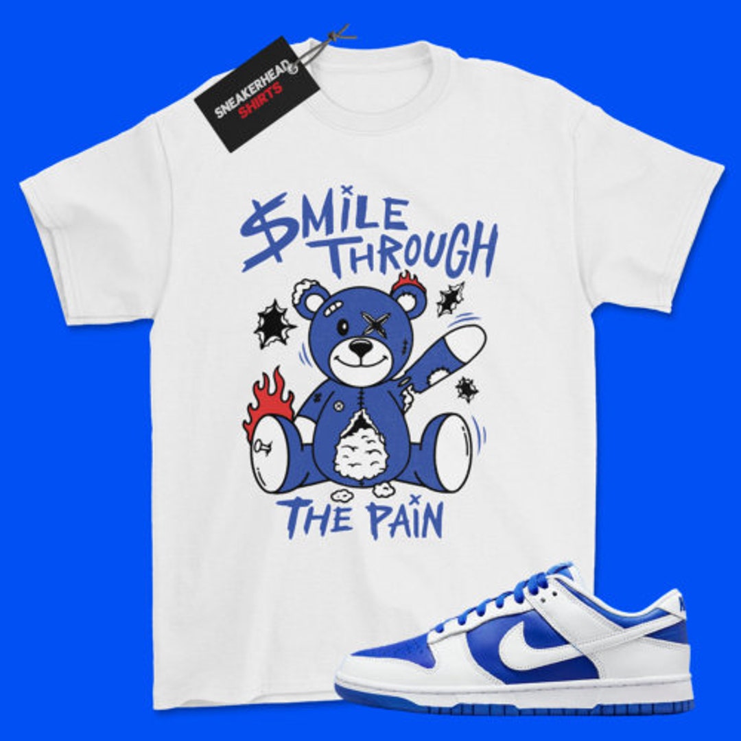 Shirt to Match Dunk Low Retro Racer Blue White DD1391-401 Matching ...