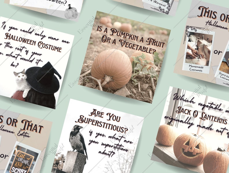 Halloween Social Media Posts, Halloween Instagram Engagement Posts ...