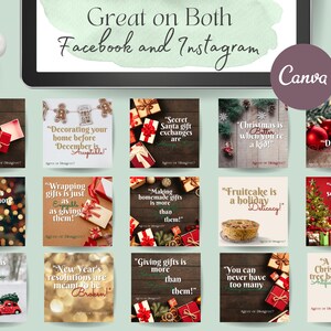 Christmas Ready to Post Social Media Posts, Christmas Engagement Social ...