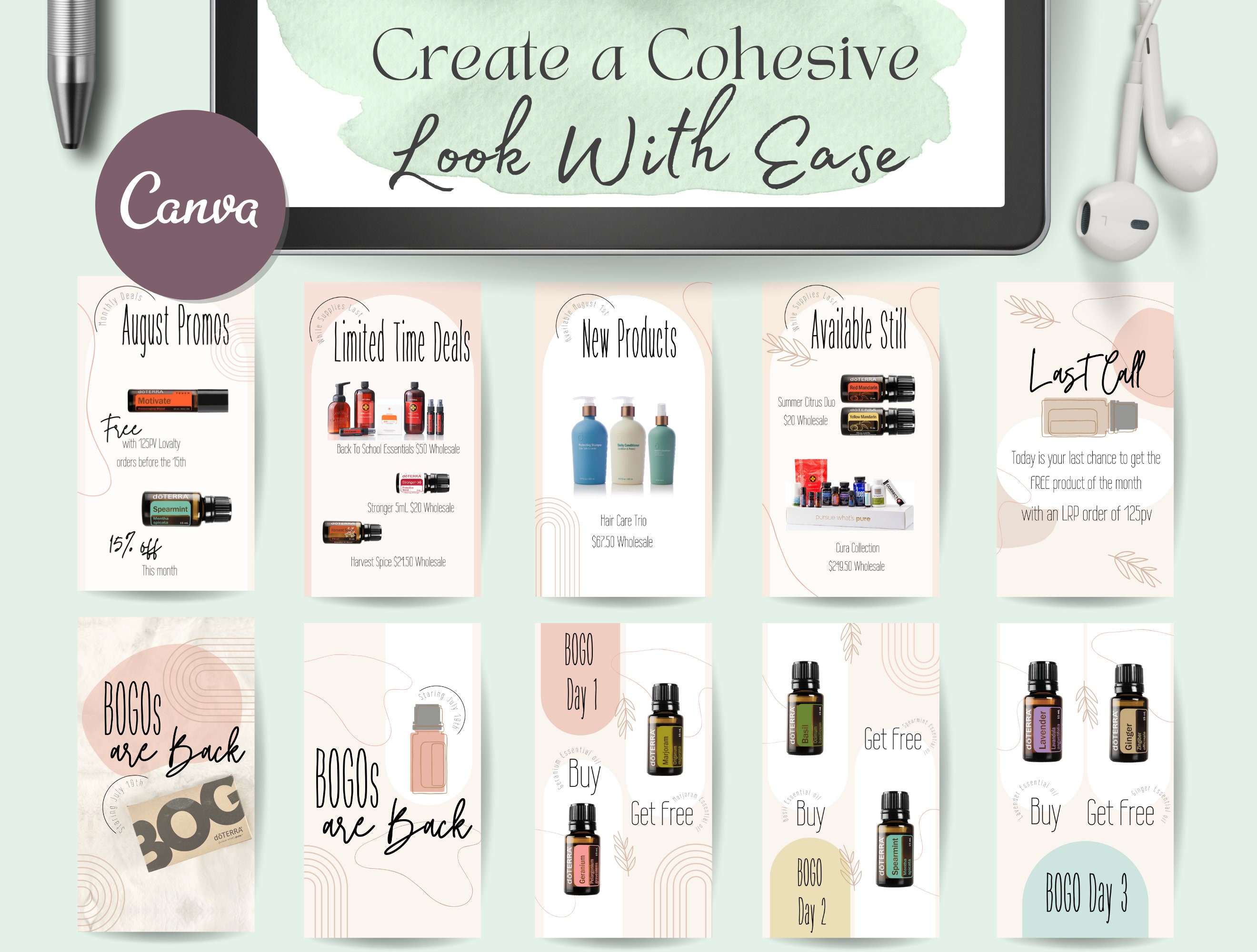 Doterra Instagram Doterra Social Media Templates Doterra - Etsy