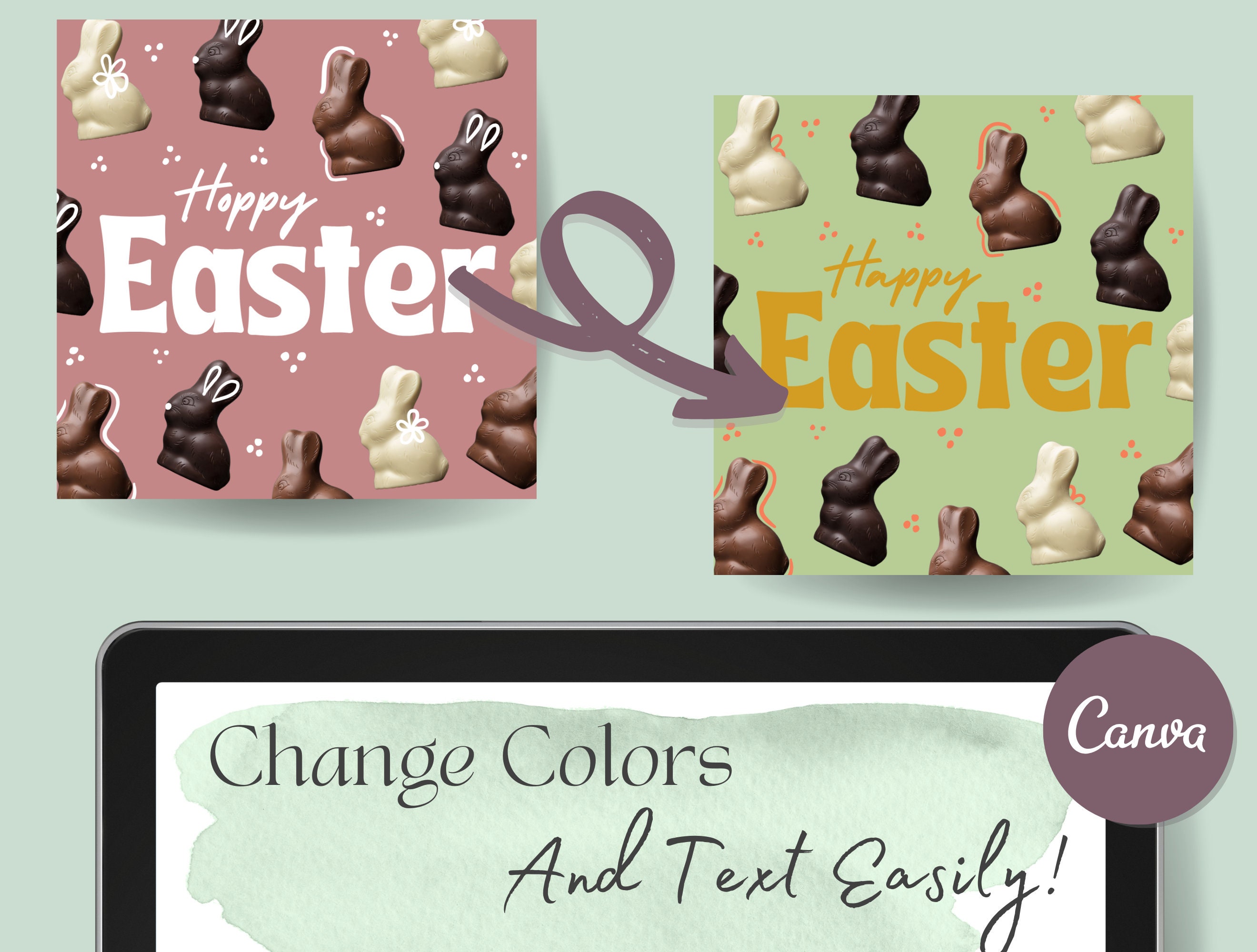 Easter Social Media Template, Spring Social Media Posts, Ready Made ...