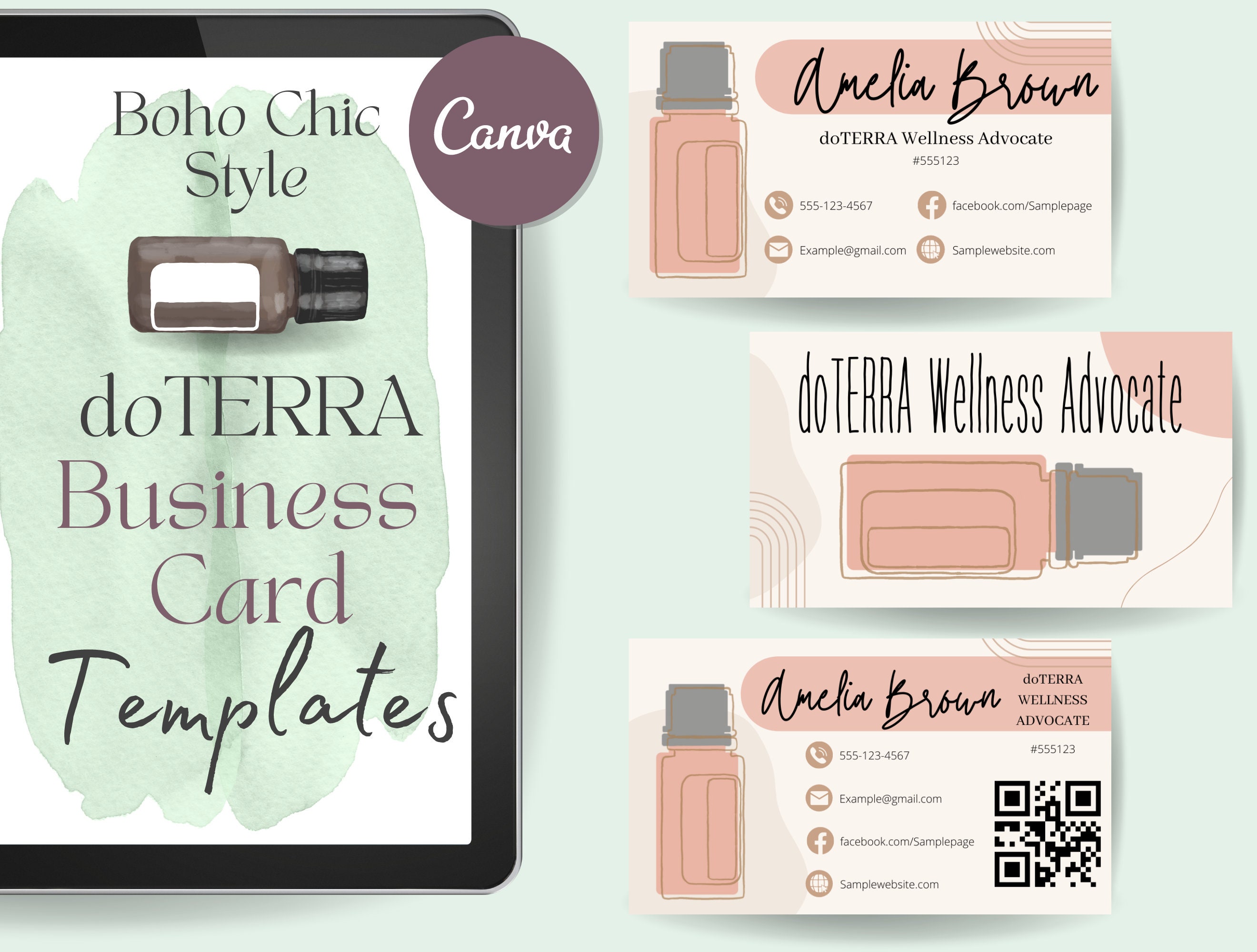 Doterra Business Card Template
