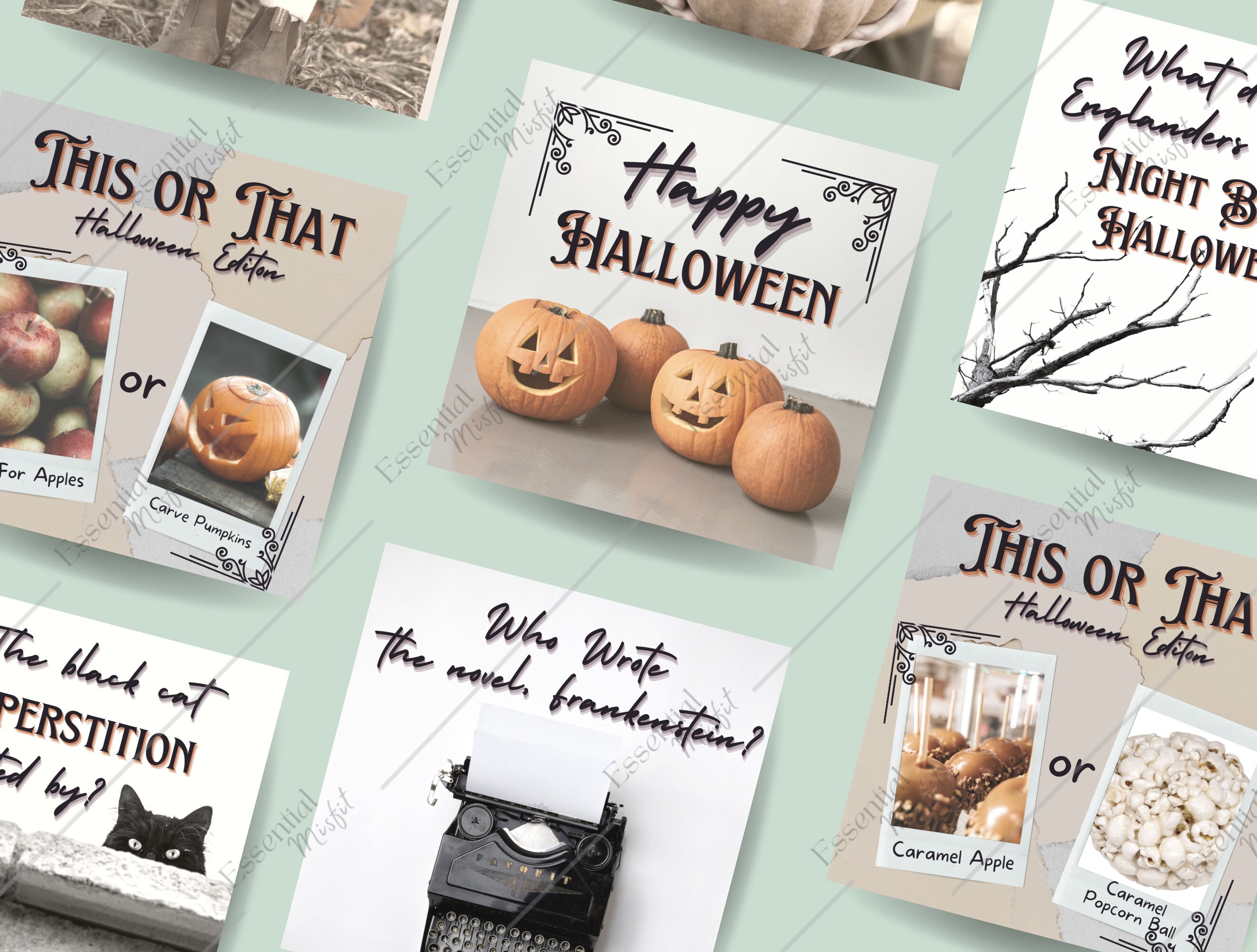Halloween Social Media Posts, Halloween Instagram Engagement Posts ...