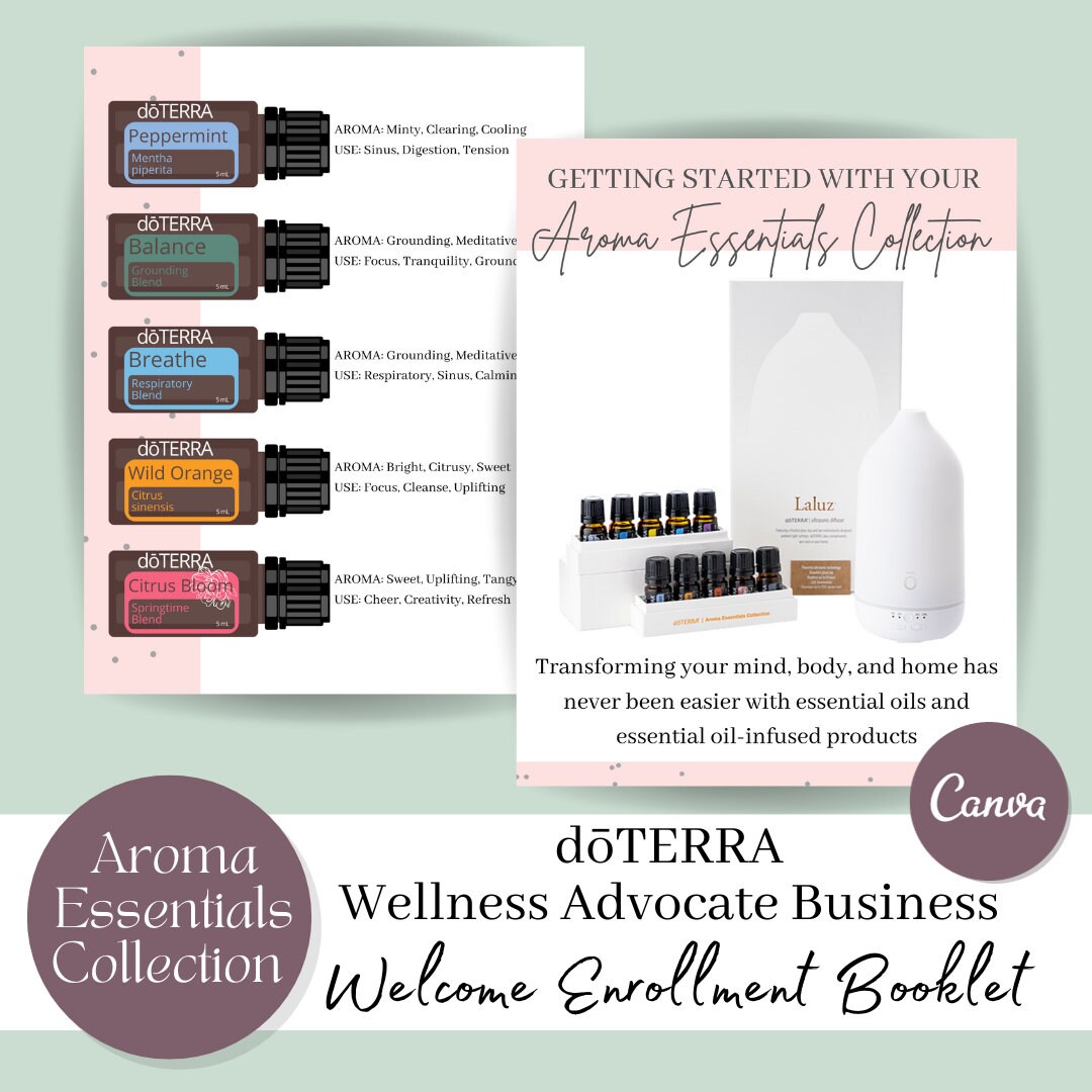 Doterra Welcome Enrollment Booklet Doterra Aroma Essentials - Etsy
