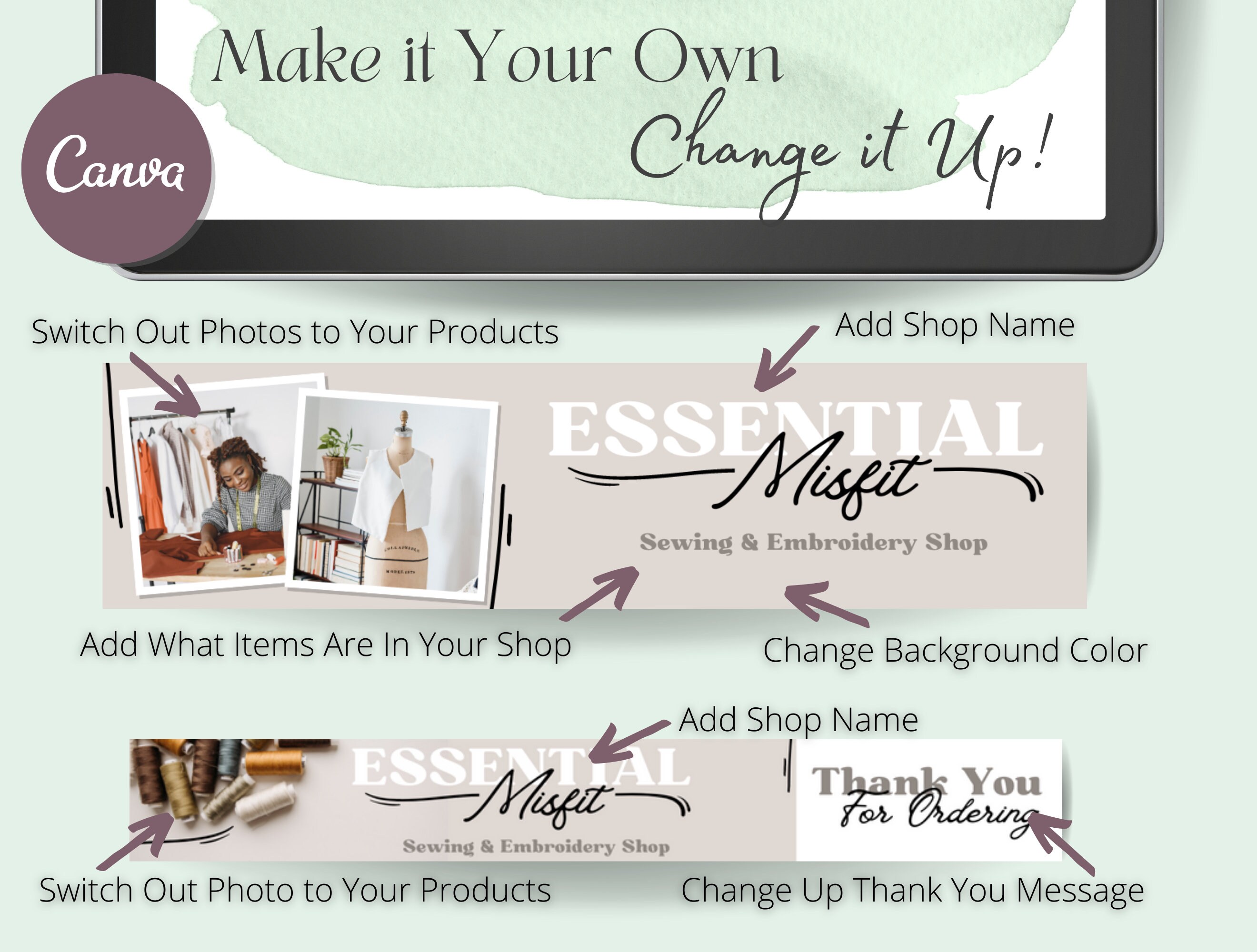 Etsy Shop Banner Template, Etsy Shop Bundle Kit, Etsy Shop Starter Kit ...