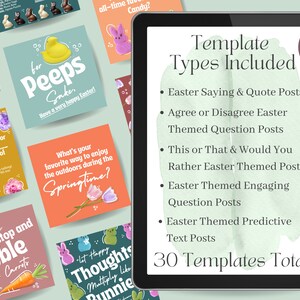 Easter Social Media Template, Spring Social Media Posts, Ready Made ...