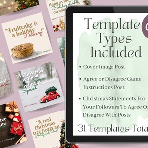Christmas Ready to Post Social Media Posts, Christmas Engagement Social ...